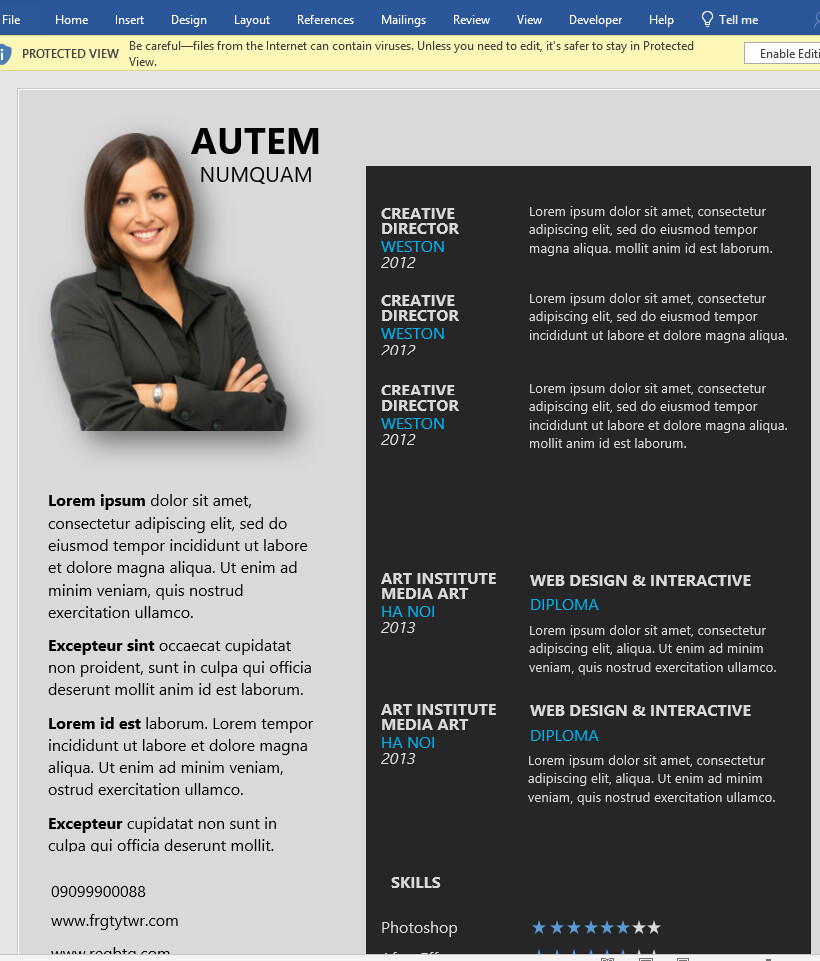 Tải 15+ mẫu CV xin việc file Word đơn giản, chuyên nghiệp