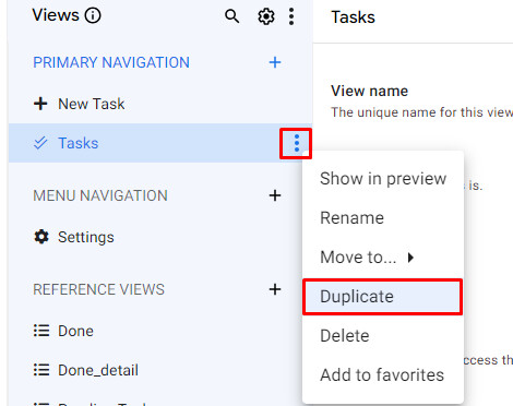 Cách tùy chỉnh giao diện ứng dụng (View) trong Appsheet