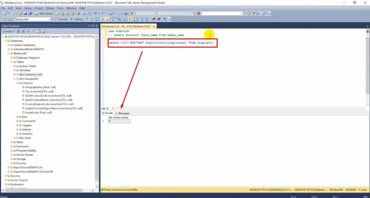 Cách dùng DISTINCT trong SQL để truy vấn các giá trị duy nhất