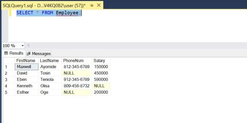 Hướng dẫn tìm hiểu về NULL và NOT NULL trong SQL chi tiết