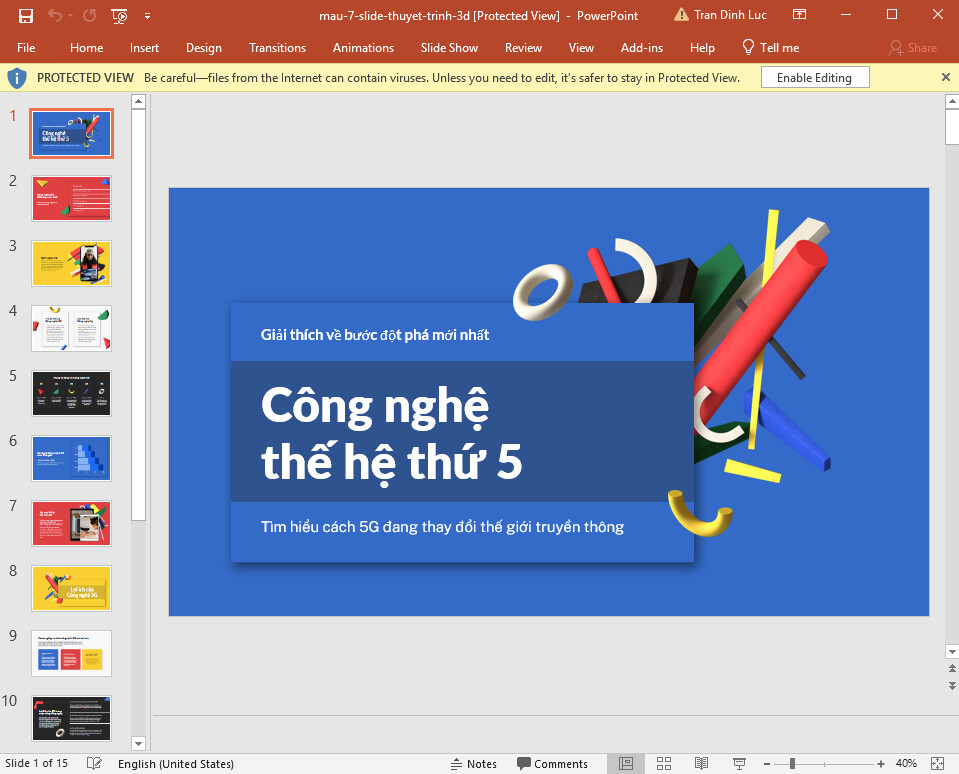 Tải ngay 111+ hình nền PowerPoint 3D đẹp mắt miễn phí