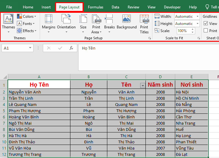 Kỹ năng Excel cơ bản dành cho người tự học Excel văn phòng