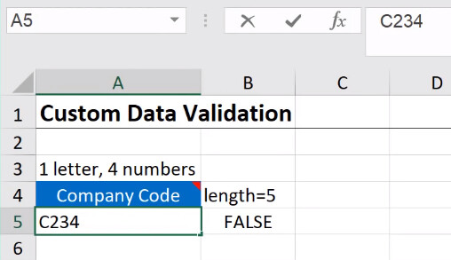 Hướng dẫn cách sử dụng thiết lập Custom trong Data Validation