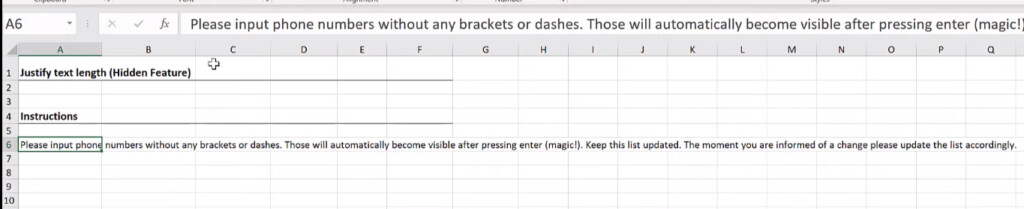 Hướng dẫn cách dùng chức năng Justify tự động xuống dòng trong Excel