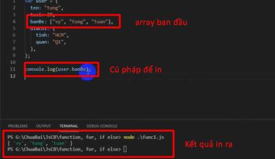 Bài tập thực hành với Array và Object lồng nhau trong Javascript