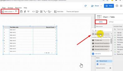 Hướng dẫn chi tiết cách Blend Data trong Google Data Studio