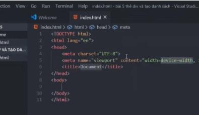 Hướng dẫn cách dùng thẻ div và cách tạo danh sách trong HTML