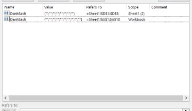 Hướng dẫn cách khắc phục lỗi Excel the name already exists