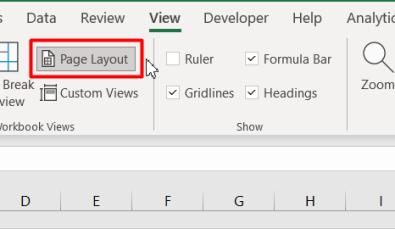 Hướng dẫn cách làm hiện thanh Ruler trong Excel bị ẩn