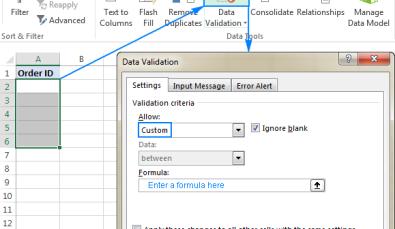 Cách sử dụng và khắc phục lỗi Xác thực dữ liệu (Data Validation) trong ...