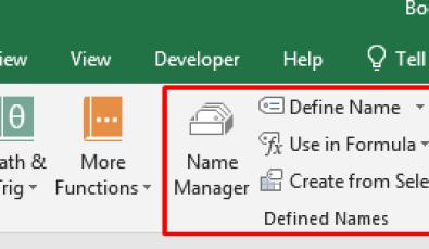 Cách sử dụng Name Box trong Excel để quản lý dữ liệu theo tên