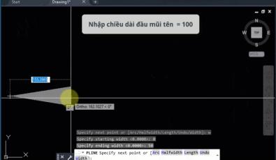 Cách vẽ mũi tên trong CAD đơn giản và dễ hiểu