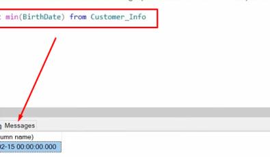 Hàm MIN, Hàm MAX trong SQL để lấy giá trị nhỏ nhất, lớn nhất