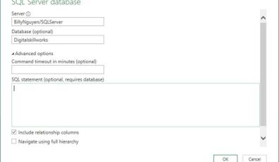 Hướng dẫn cách kết nối SQL với Excel để lấy dữ liệu
