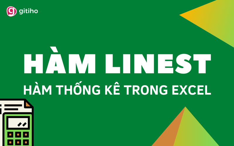 Hàm LINEST - Tìm giá trị thống kê cho một đường thẳng trong Excel