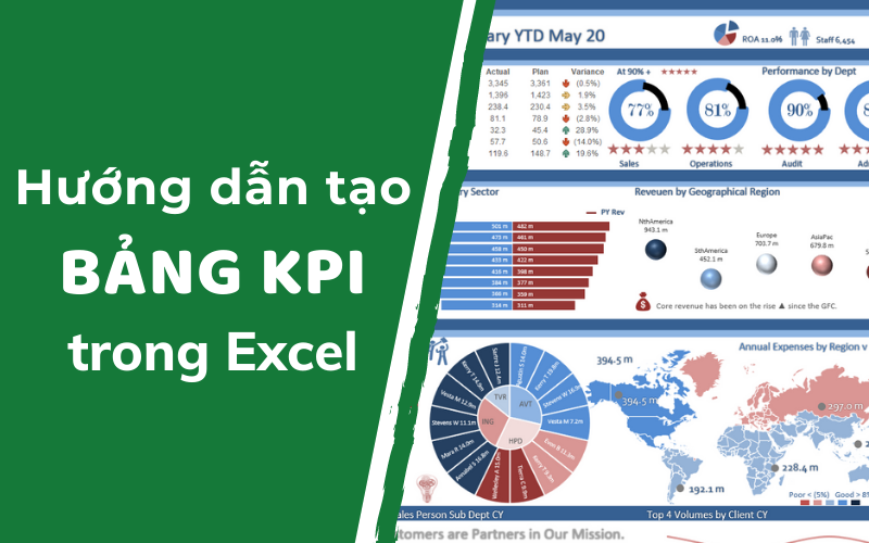 Cách tạo bảng hiệu suất KPI (KPI Dashboard) trong Excel
