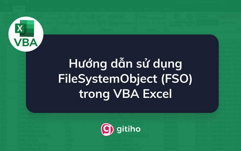 Hướng Dẫn Sử Dụng Filesystemobject Fso Trong Vba Excel