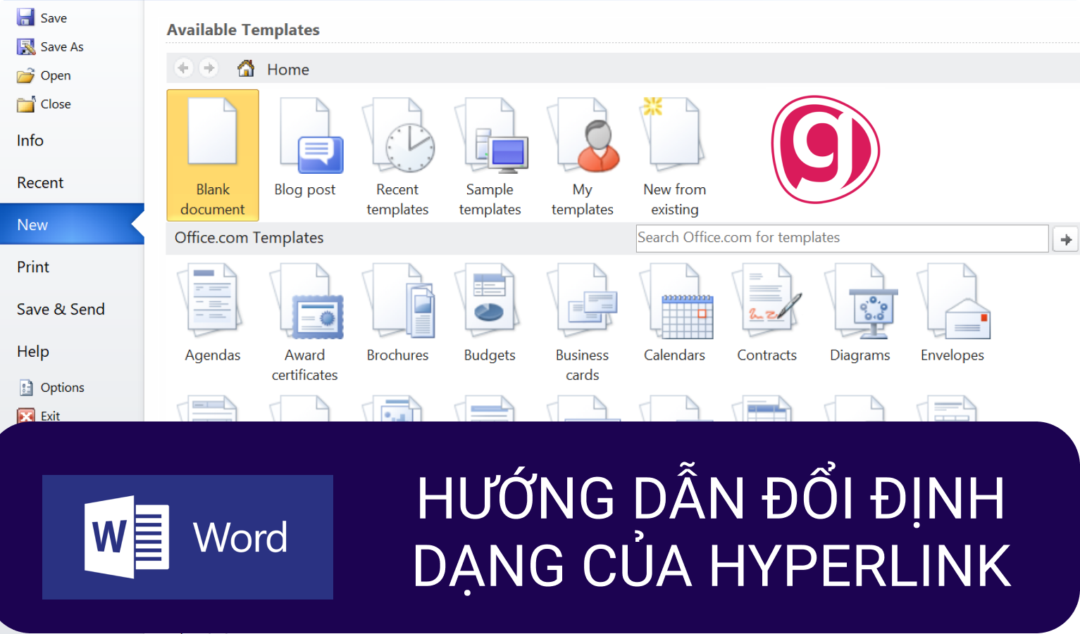 Hướng dẫn thay đổi các định dạng của hyperlink trong Word
