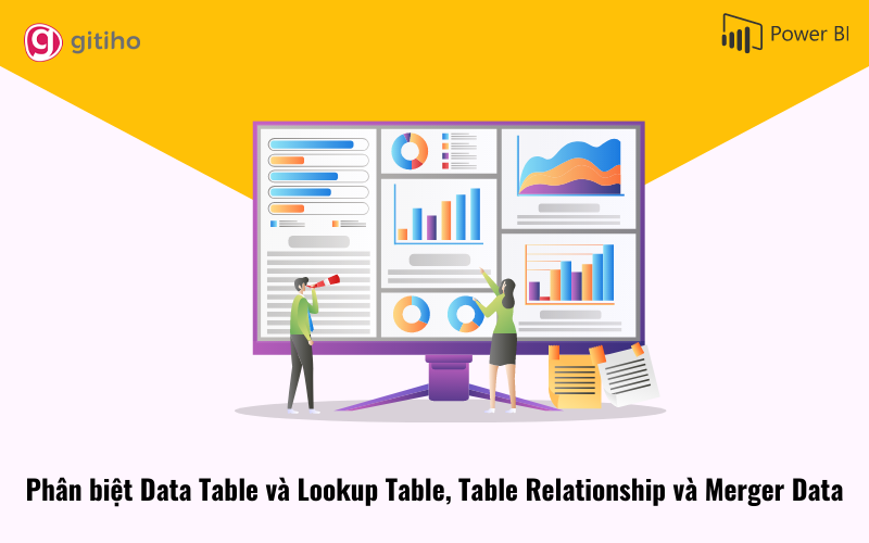 Phân biệt Data Table & Lookup Table, Table Relationship & Merger Data