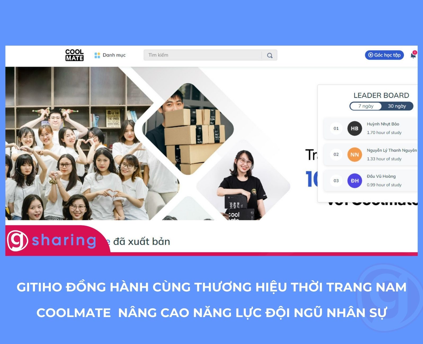 Gitiho đồng hành cùng thương hiệu thời trang nam Coolmate nâng cao năng ...