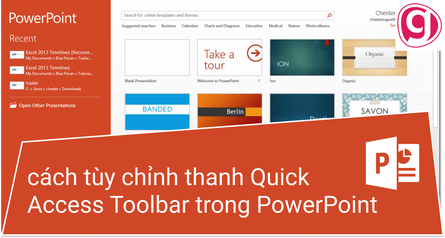 Hướng dẫn cách tùy chỉnh thanh Quick Access Toolbar trong PowerPoint