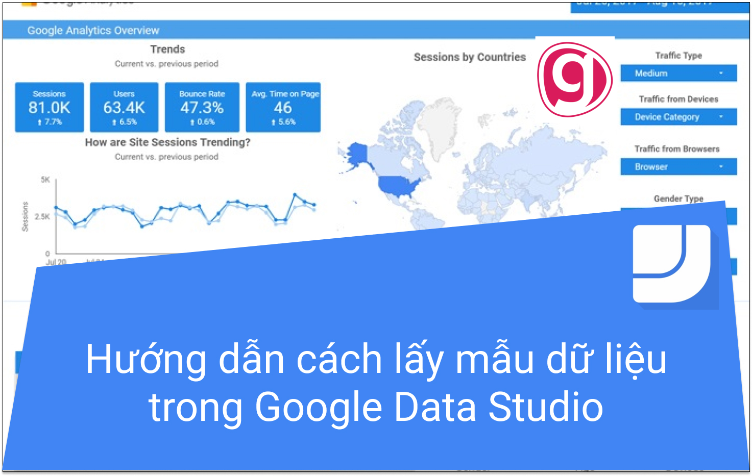 Hướng dẫn cách lấy mẫu dữ liệu trong Google Data Studio